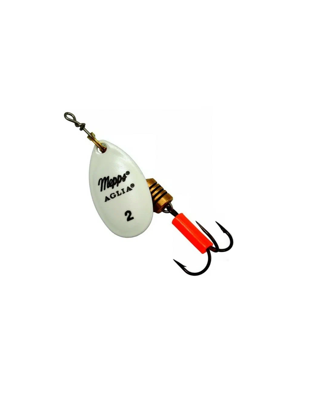 Блесна вращающаяся Mepps "AGLIA FLUO", 2, Phosphor, тройной крючок, 1 шт.