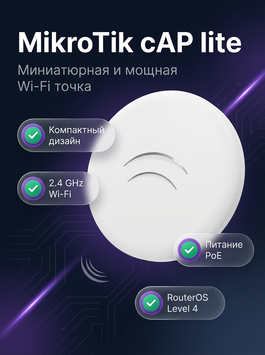 MikroTik Точка доступа, RBcAPL-2nD cAP