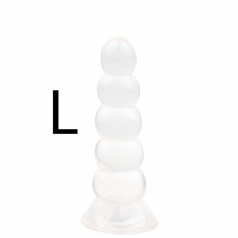 Длинные толстые анальные шарики с присоской массажер простаты, стимулятор точки G, анальный тренажер для мужчин, женщин и пар (5 шариков)