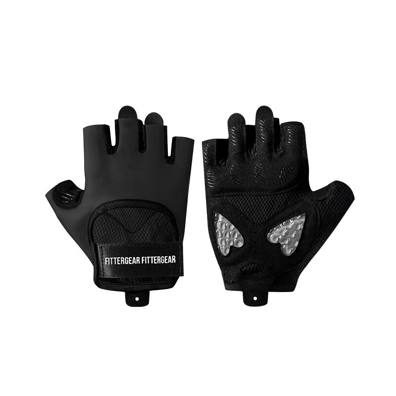 FitterGear Дышащие перчатки для тренировок и йоги, размер XS (6.2-7.2 см ширина ладони), черный