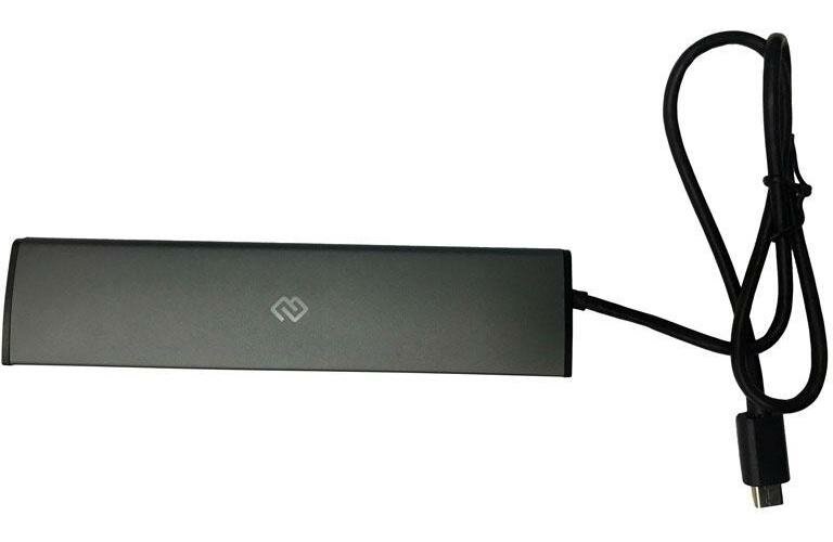 Концентратор USB Digma HUB-7U3.0-UC-G, 7x USB 3.0, серый