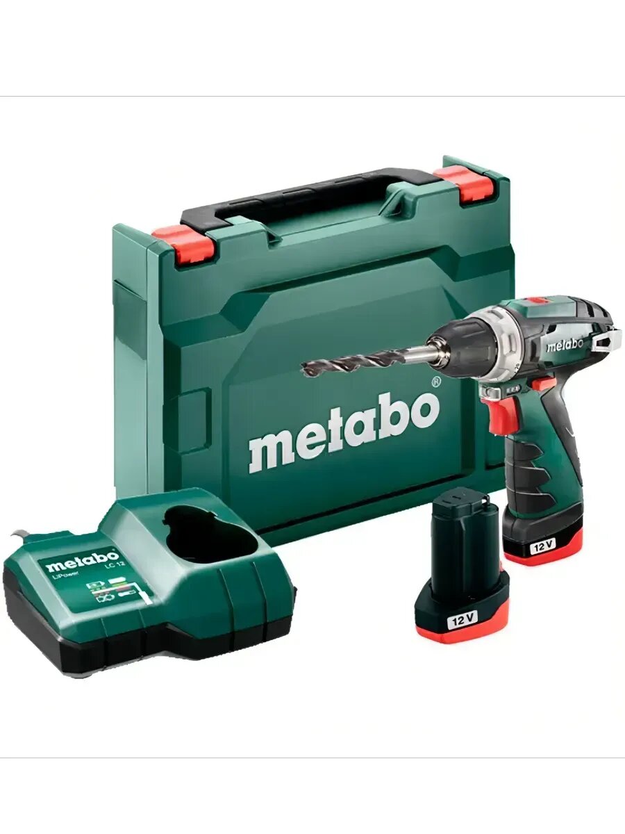 Аккумуляторная дрель-шуруповерт Metabo PowerMaxx BS Акк. др-шпв 12В 2х2.0, LC12, патр, кейс