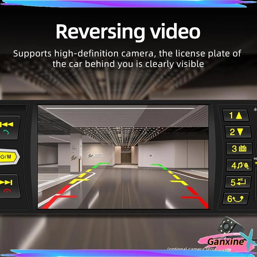 Ganxine Устройство головное Car MP5 с экраном IPS 4.1 дюйма и Bluetooth