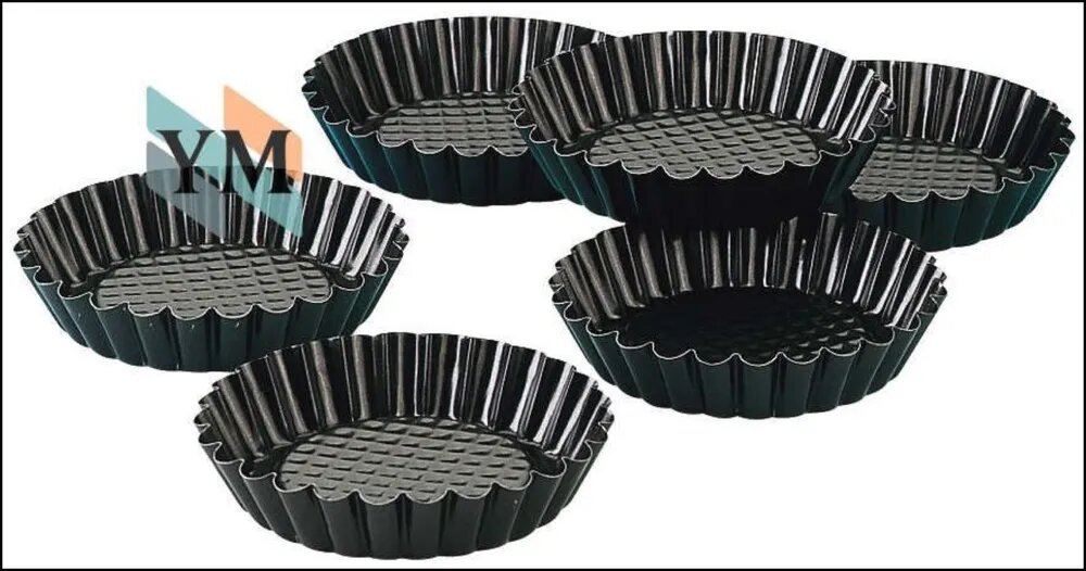Форма для выпечки, Круглая, 10 см x 10 см, 6 шт