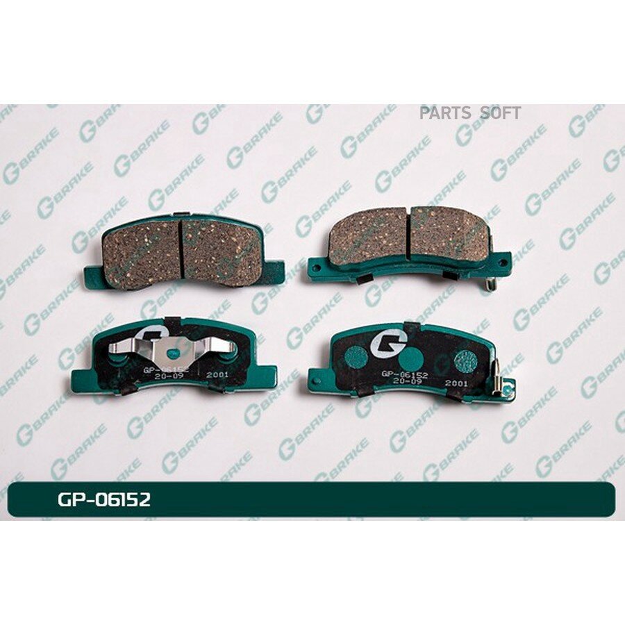 GP06152 G-BRAKE Колодки перед. торм. G-BRAKE GP06152 | цена за 1 шт