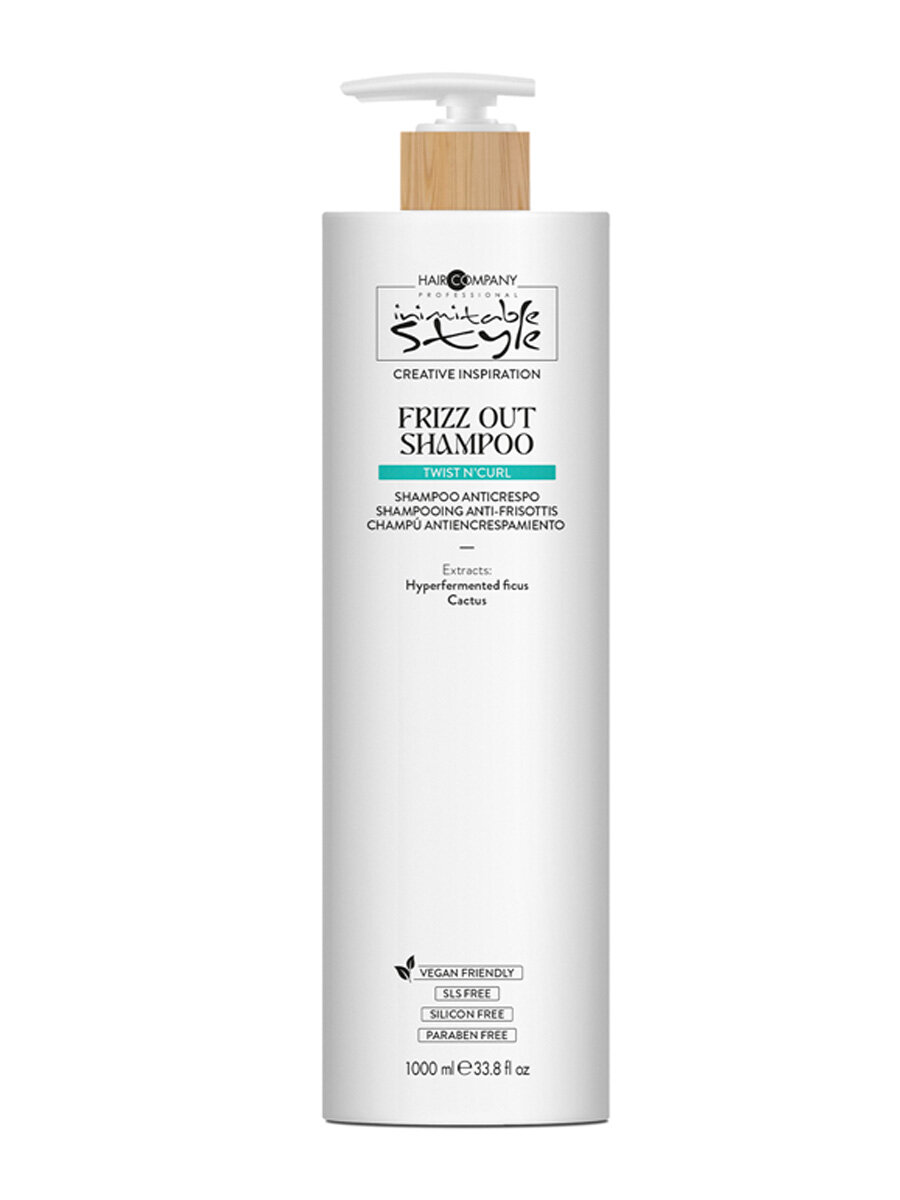 Hair Company Professional Шампунь против пушистости волос INIMITABLE STYLE, 1000 мл