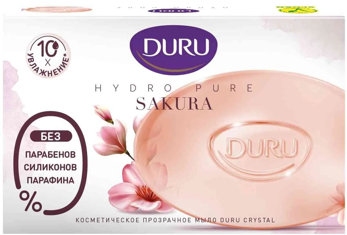 Мыло туалетное Duru Hydro Pure Сакура, 106г