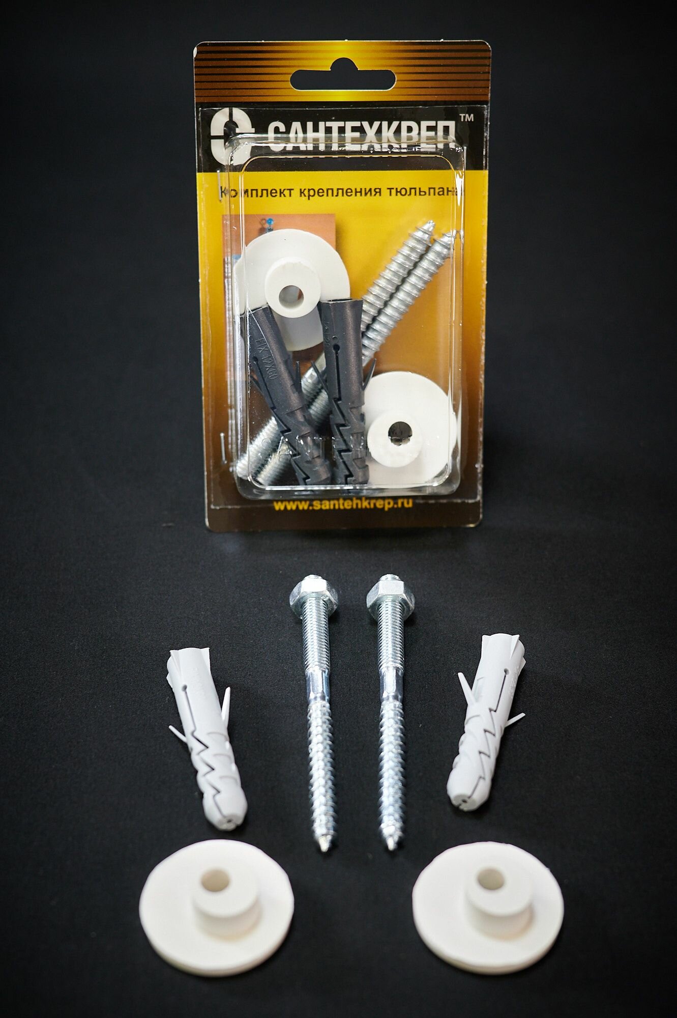 Сантехкреп Комплект креплений для умывальника "Тюльпан"