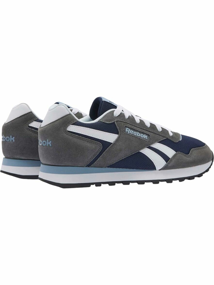 Кроссовки Reebok Glide, полнота F, размер 10 US, синий/серый/белый — фото 1