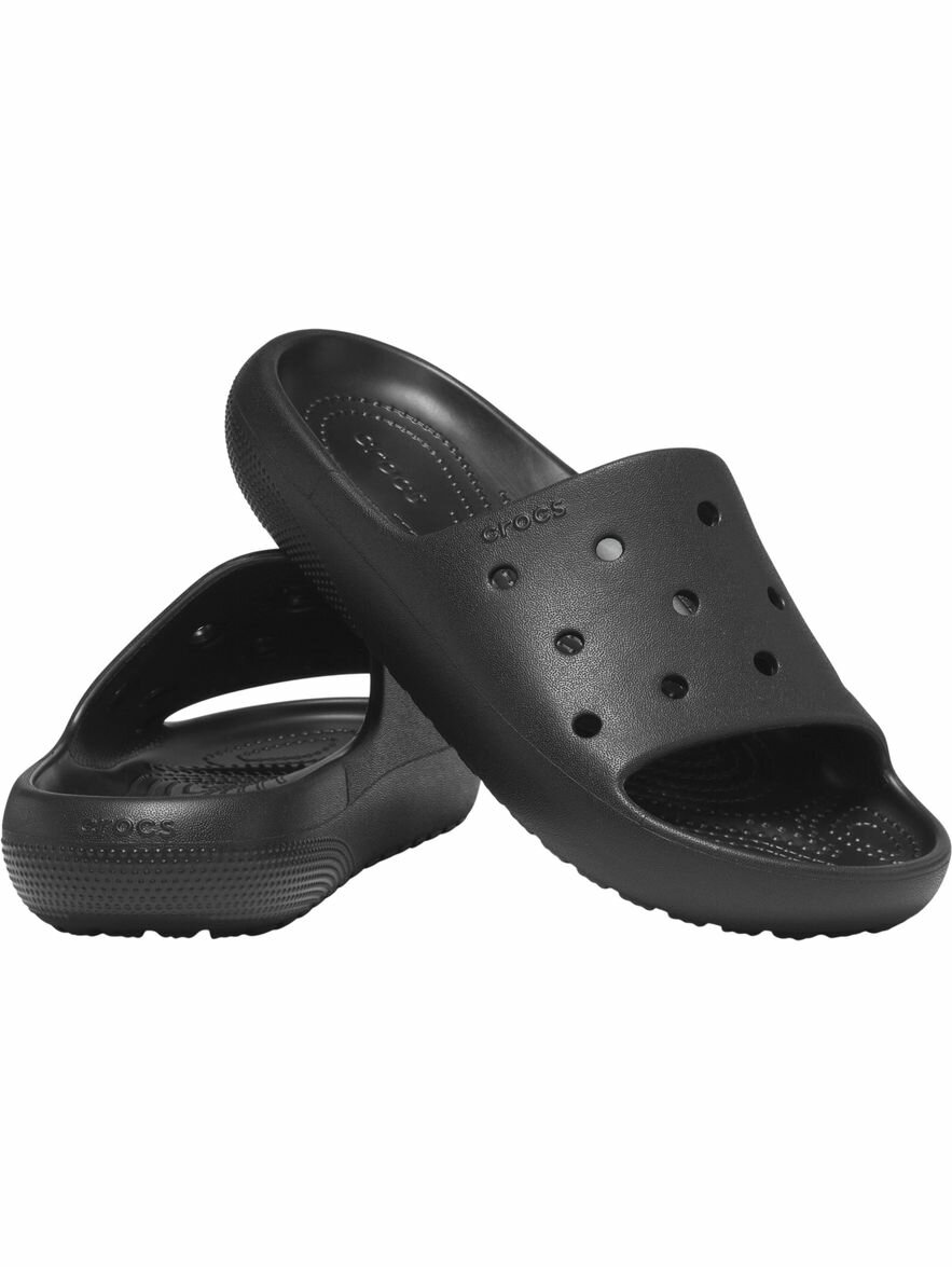 Шлёпанцы Crocs Classic Slide v2, размер M6W8, черный — фото 1