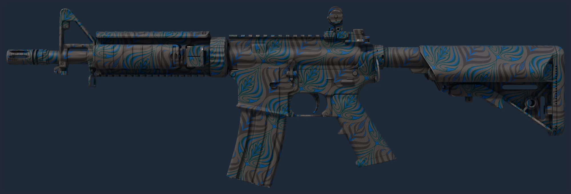 M4A4 | Тёмное цветение (Немного поношенное) Скины CS2 с быстрой автовыдачей steam trade