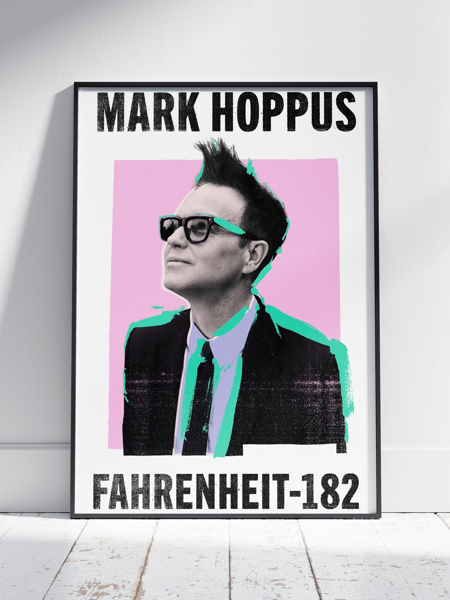 Плакат на стену для интерьера Блинк 182 (Марк Хоппус - Mark Hoppus 2) - Постер по музыке и артисту формата A4 (21x30 см)