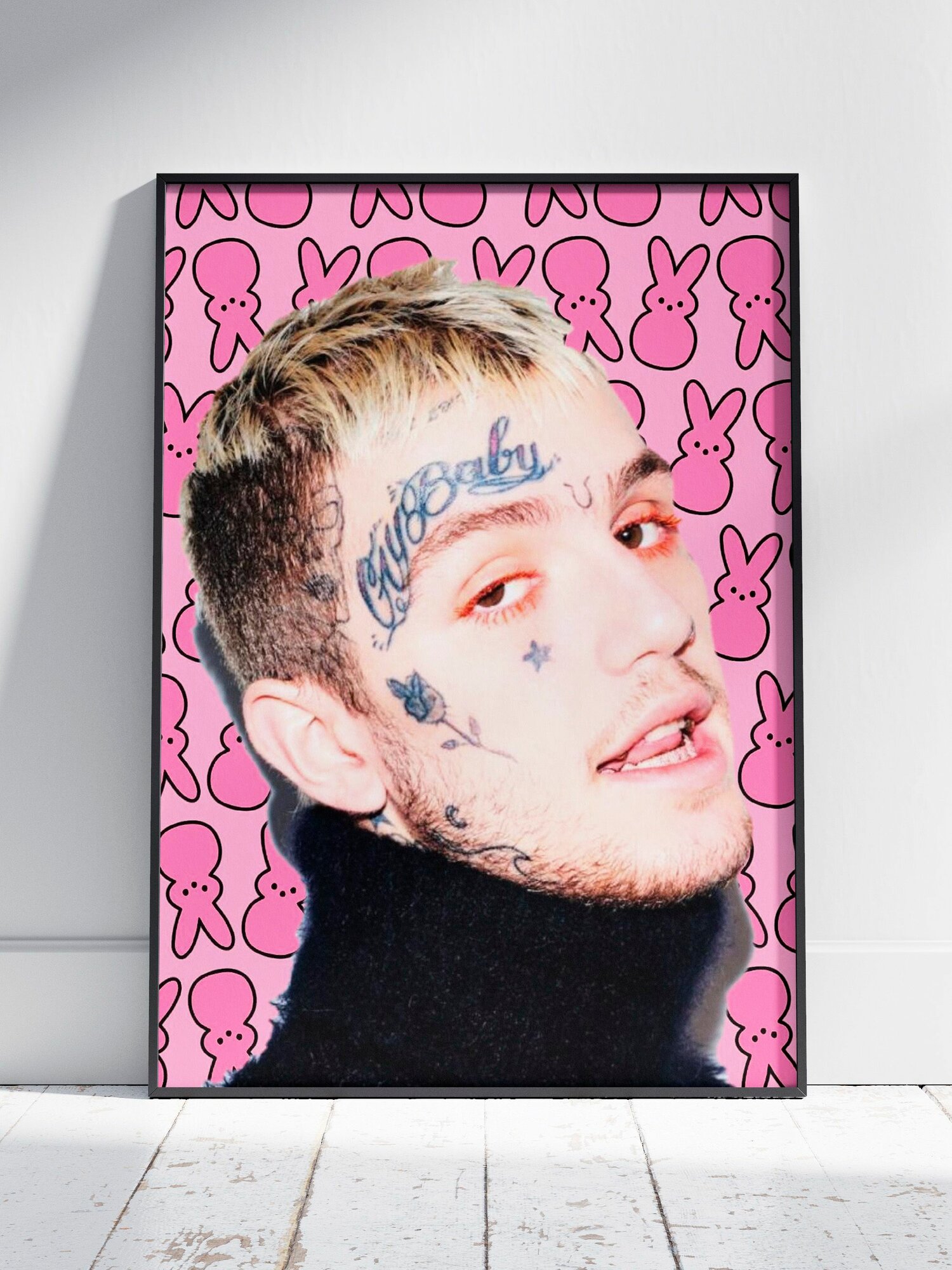 Плакат на стену для интерьера Lil Peep (Лил Пип 85) - Постер по музыке и артисту формата A4 (21x30 см)