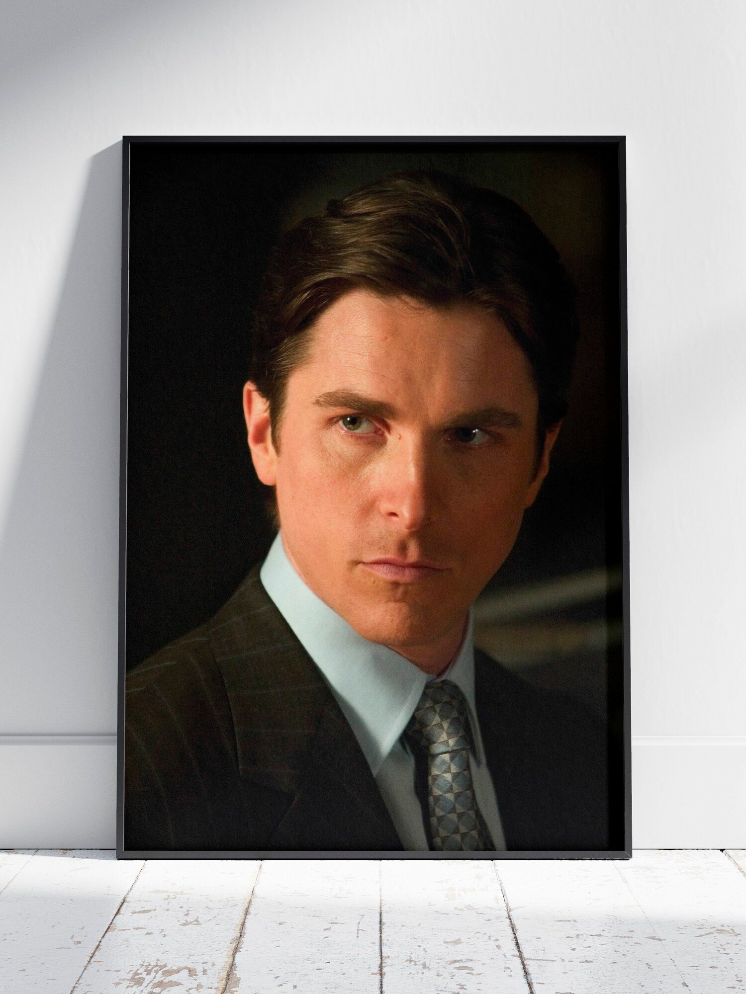 Плакат на стену для интерьера Кристиан Бейл (Christian Bale 16) - Постер по актеру фильма, кино, сериала формата A4 (21x30 см)