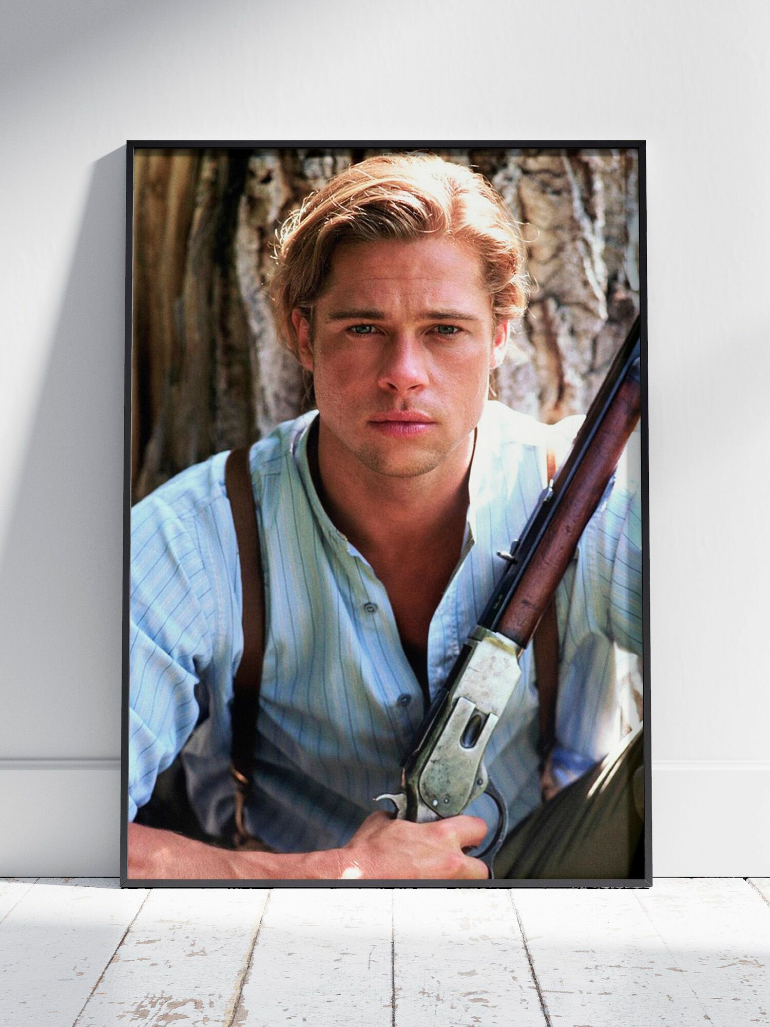 Плакат на стену для интерьера Брэд Питт (Brad Pitt 31) - Постер по актеру фильма, кино, сериала формата A4 (21x30 см)