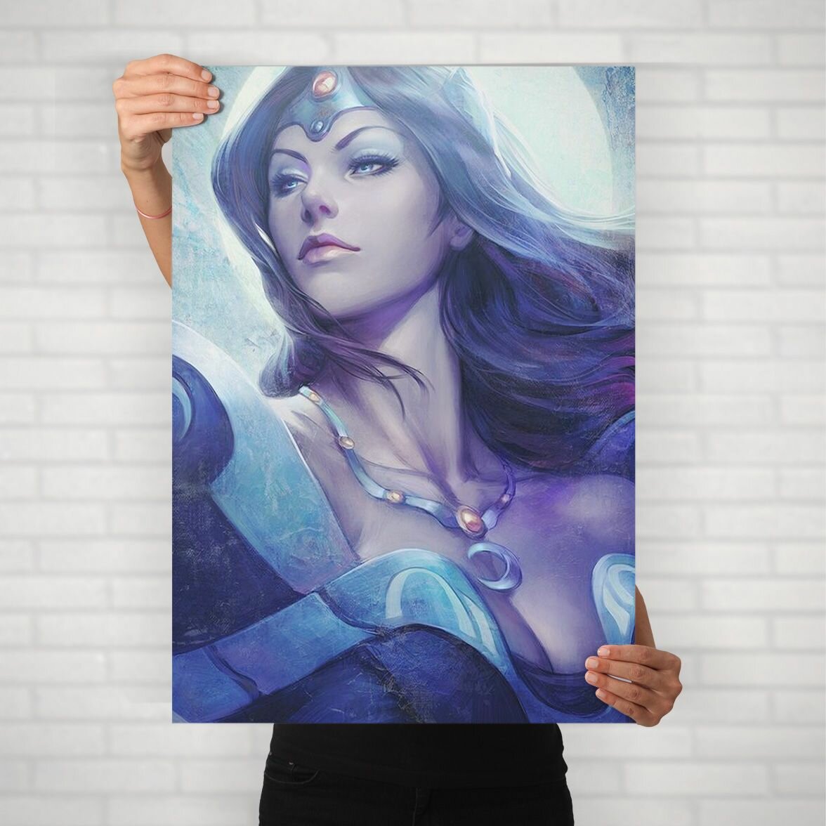 Плакат на стену для интерьера Dota 2 (Mirana 2) - Постер по игре формата A2 (42х60 см)
