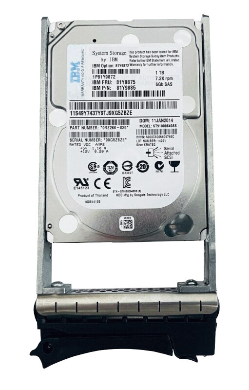 Жесткий диск IBM 81Y9885 1Tb SAS 2,5" HDD