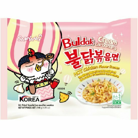 Лапша быстрого приготовления Самянг Samyang Hot Chicken Ramen-Creamy Carbonara 140г.