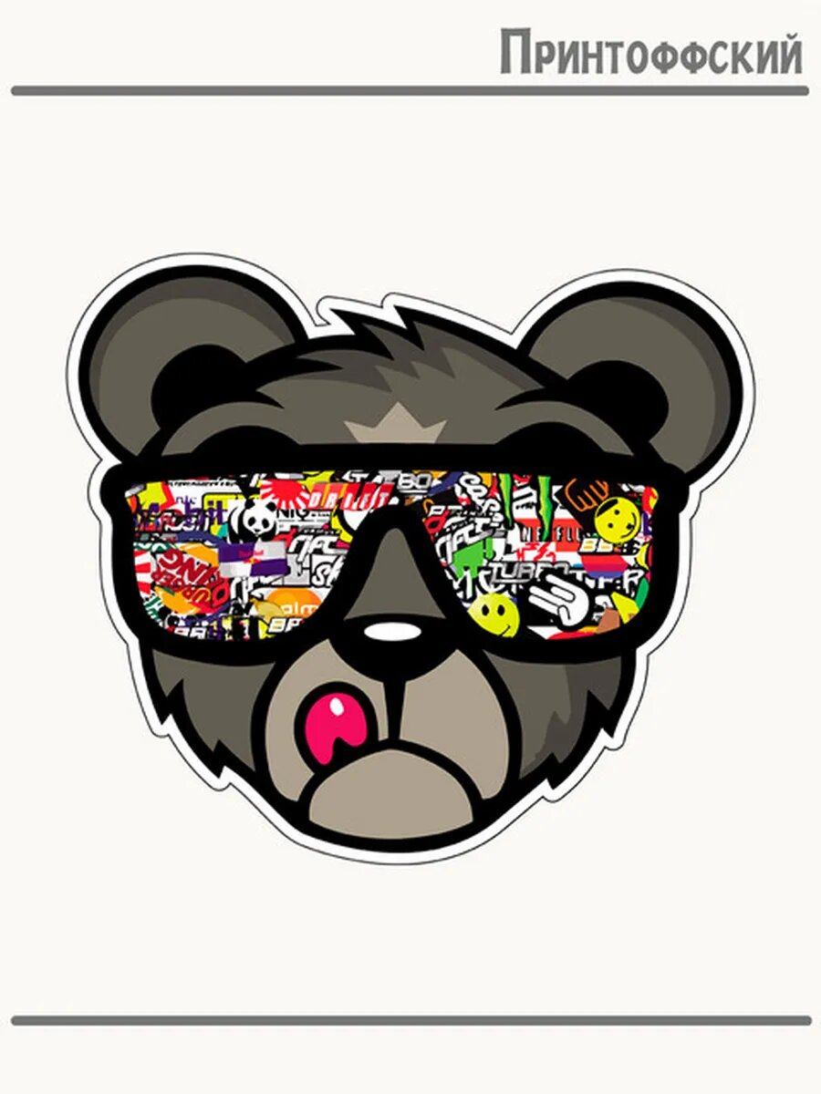 Термонаклейка для одежды и аксессуаров DTF-печать стикеры андеграунд