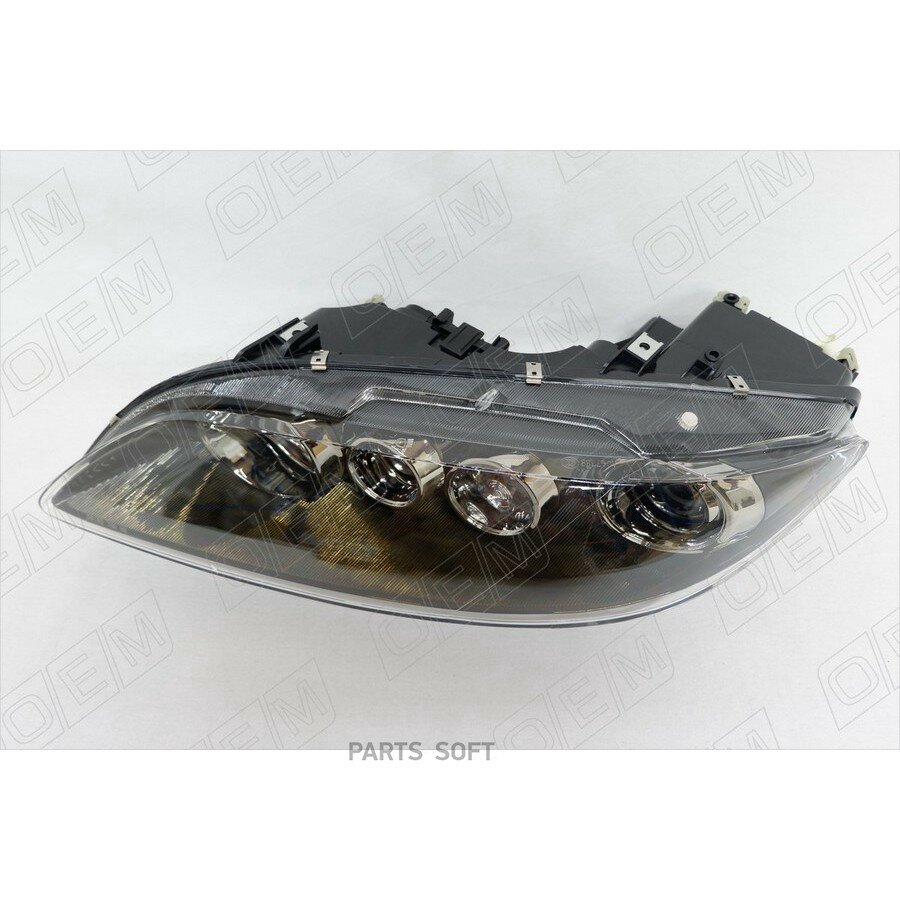 Фара левая Mazda 6 1 GG 2002-2007 черная от официального дистрибьютора, OEM, артикул OEM0177FL