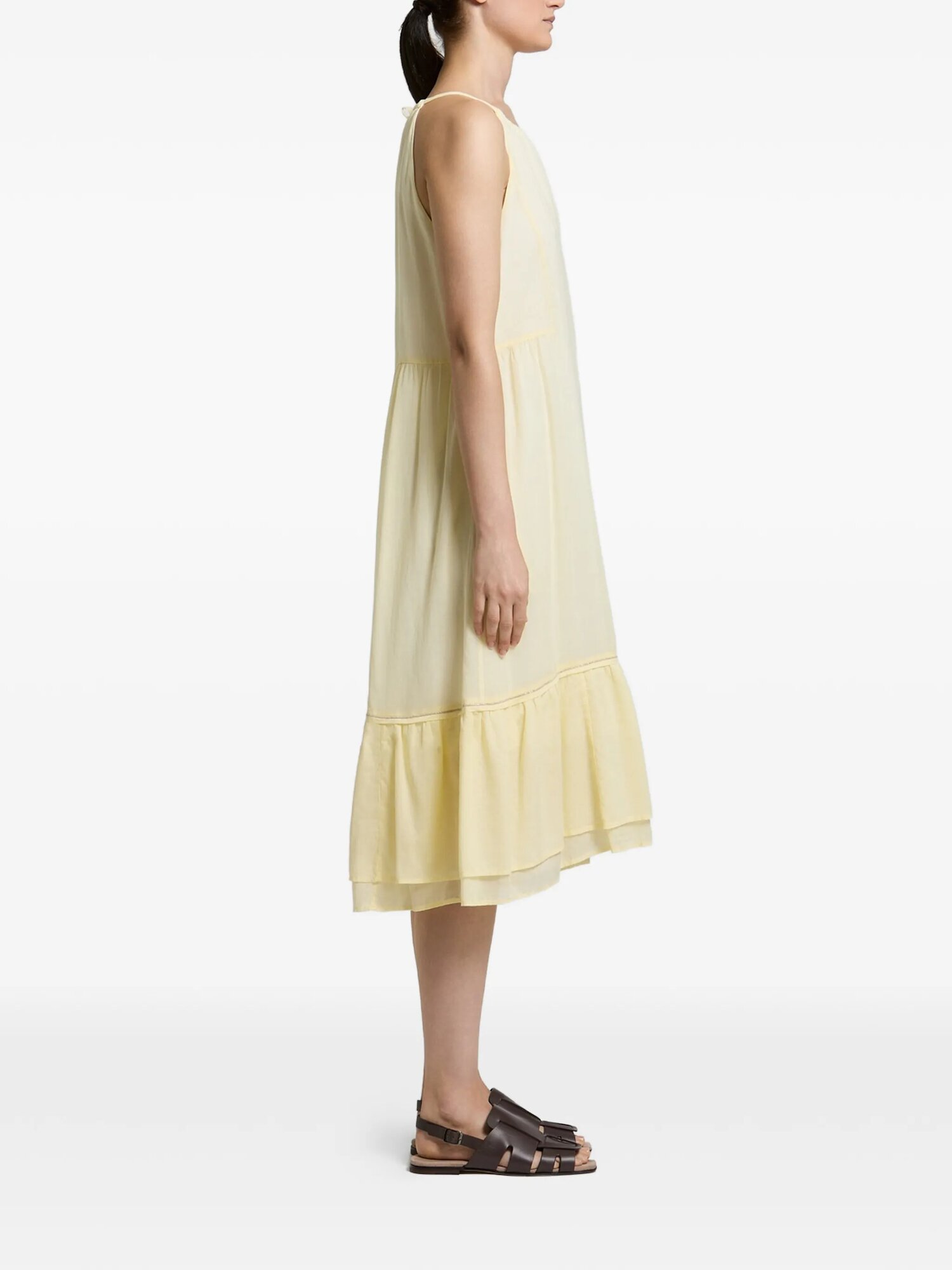 Платье PESERICO Ruffled midi dress, размер 46 — фото 1