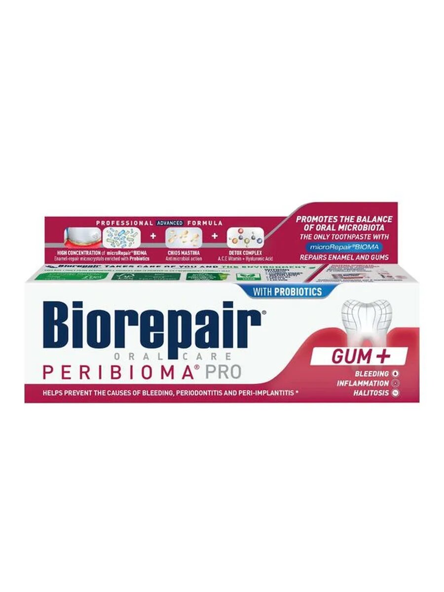 Паста зубная Peribioma Biorepair/Биорепэйр 75мл