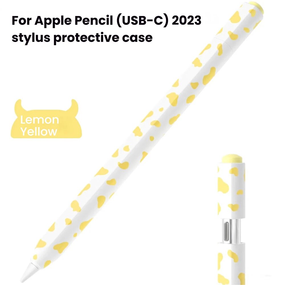 Силиконовый чехол для Apple Pencil (USB-C) 2023, Lemon Yellow