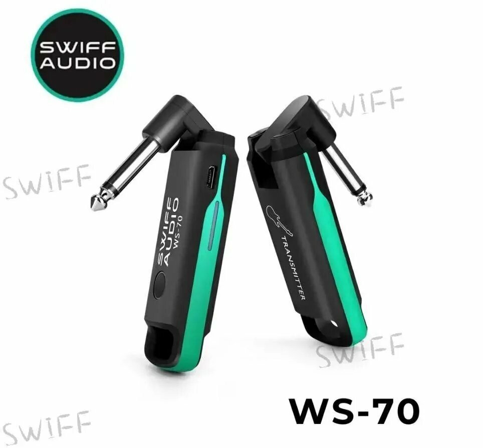 SWIFF Audio WS-70 Беспроводная гитарная система Передатчик и приемник для электрогитары Бас Встроенная перезаряжаемая литиевая батарея