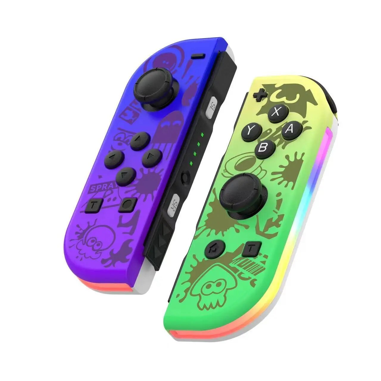 Контроллер Joy-Con для Nintendo Switch с RGB-подсветкой, Bluetooth 5.2 и тактильной обратной связью - Джет