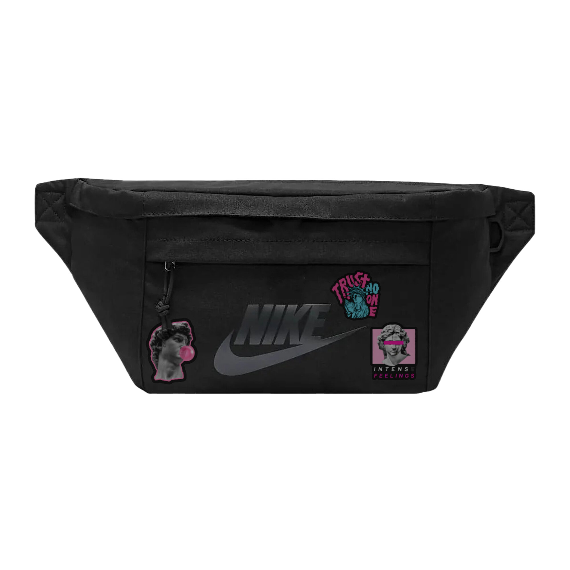 Сумка поясная NIKE Nike Polyester Pack Regular, фактура гладкая, черный