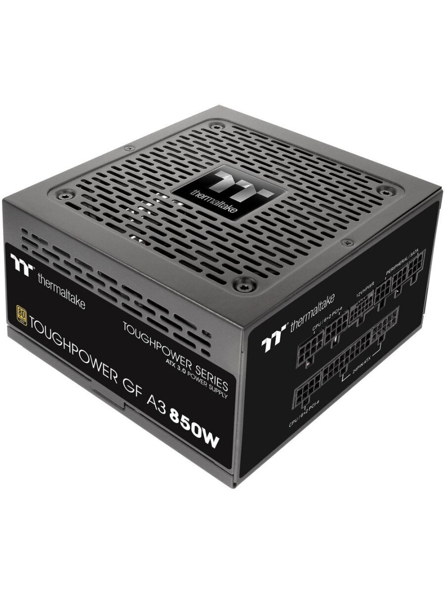 Блок питания Thermaltake ATX 850W Toughpower GF A3 Gen.5 80+ gold 24pin APFC 120mm fan 8xSATA Cab Manag RTL
