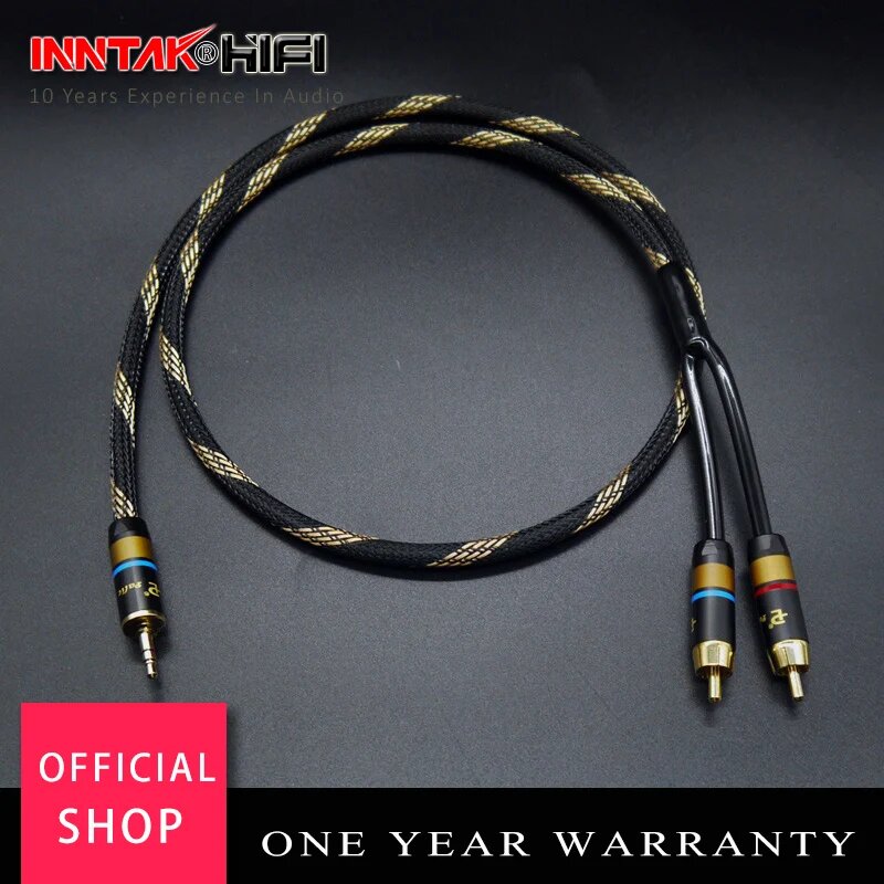 CANARE L-4E6S Аудиокабель 3.5 мм - 2 RCA, 2 м