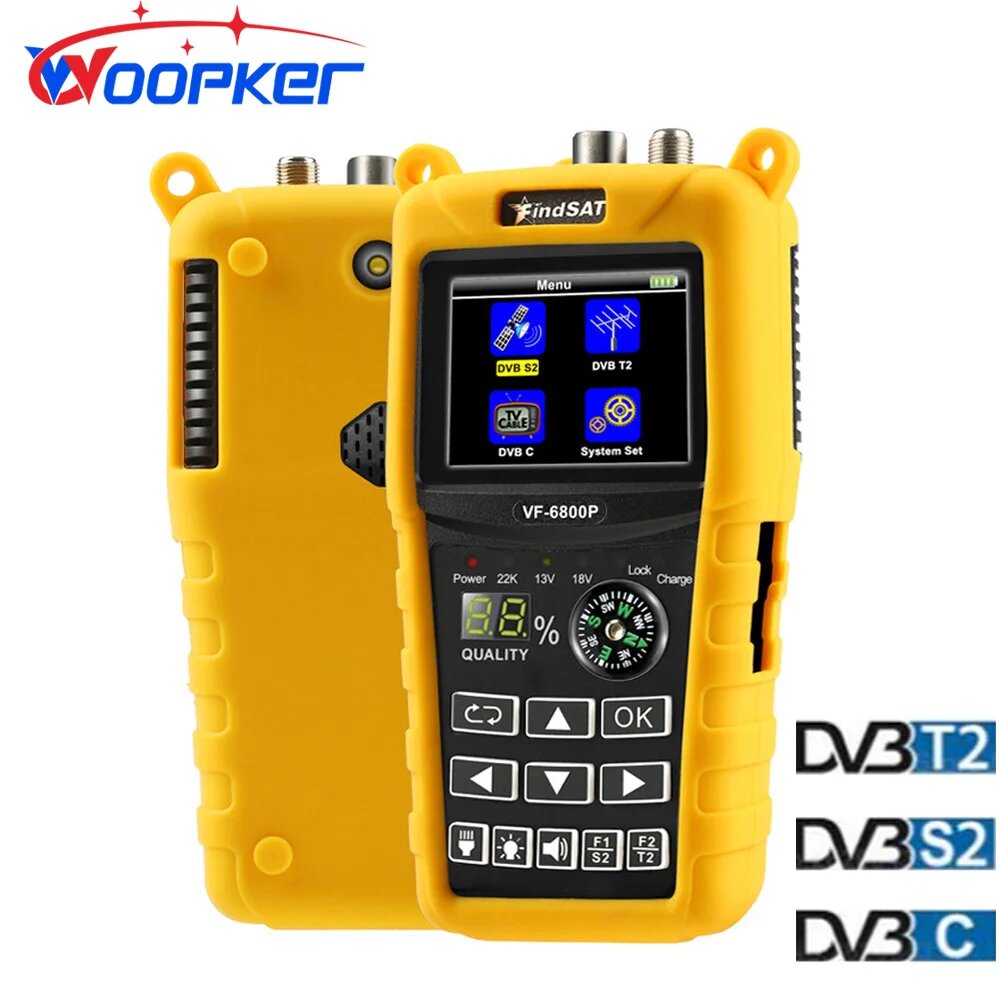 Woopker VF 6800P Спутниковый искатель с европейской вилкой EU Plug
