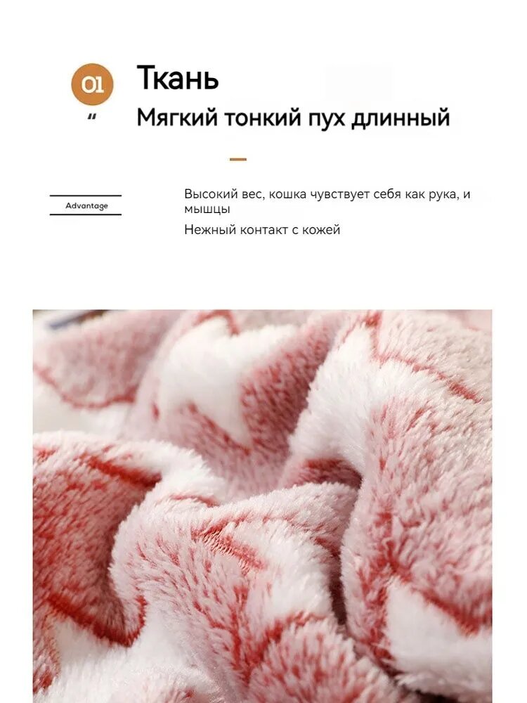 Плед-подстилка флисовый 20х20 см/подстилка в лежанку для собак, кошек, животных мелких пород, щенков, котят/плед, покрывало, одеяло для животных