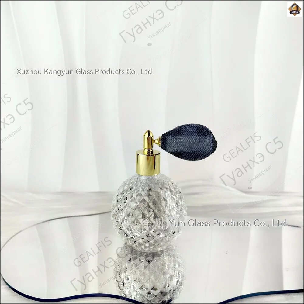 Стильная прозрачная парфюмерная бутылка 100ML бестселлер-lepan