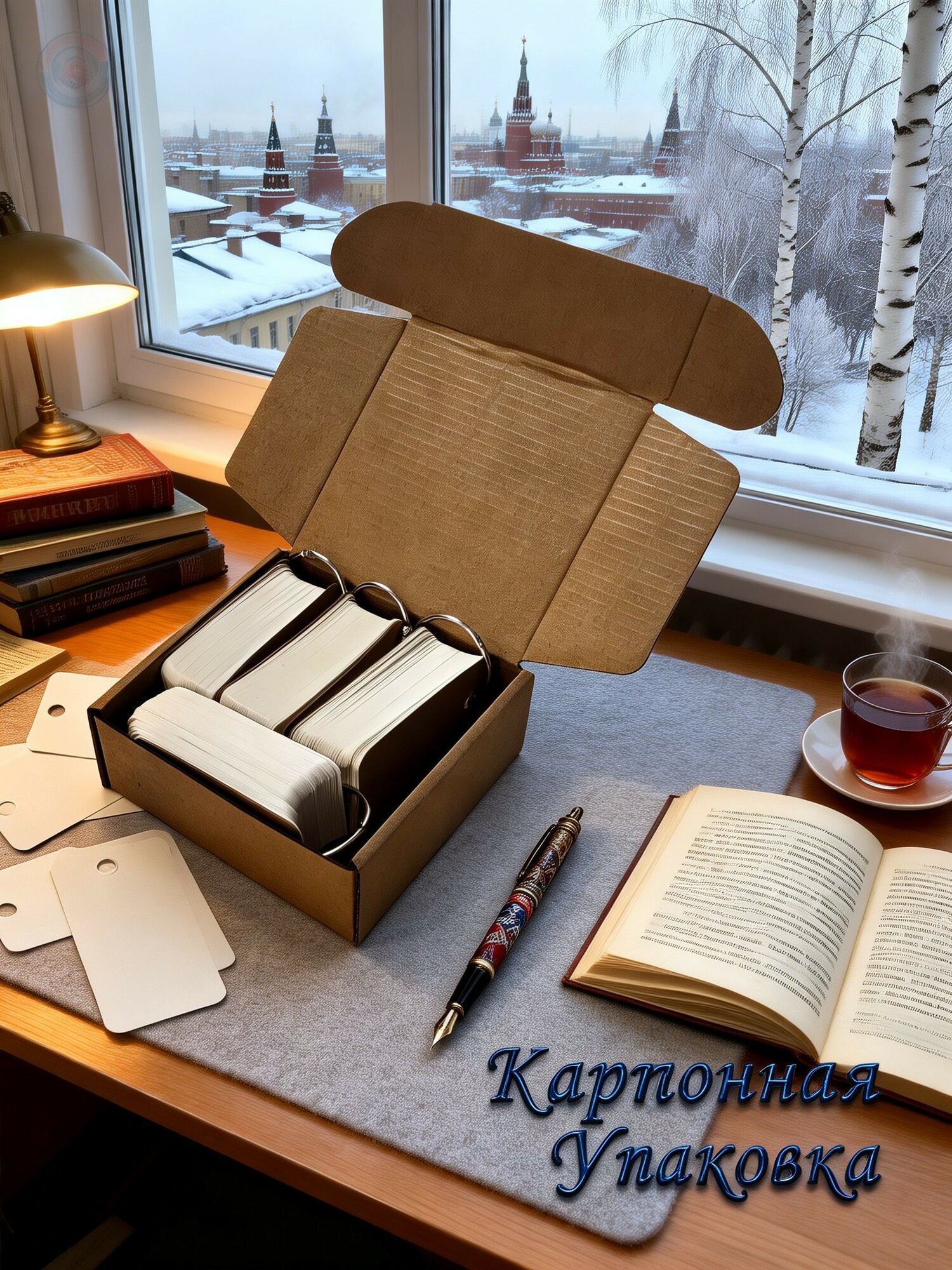 Флеш-карточки для изучения иностранных слов и терминов, бумажный набор на кольце 4 комплекта по 95 штук для запоминания и повторения