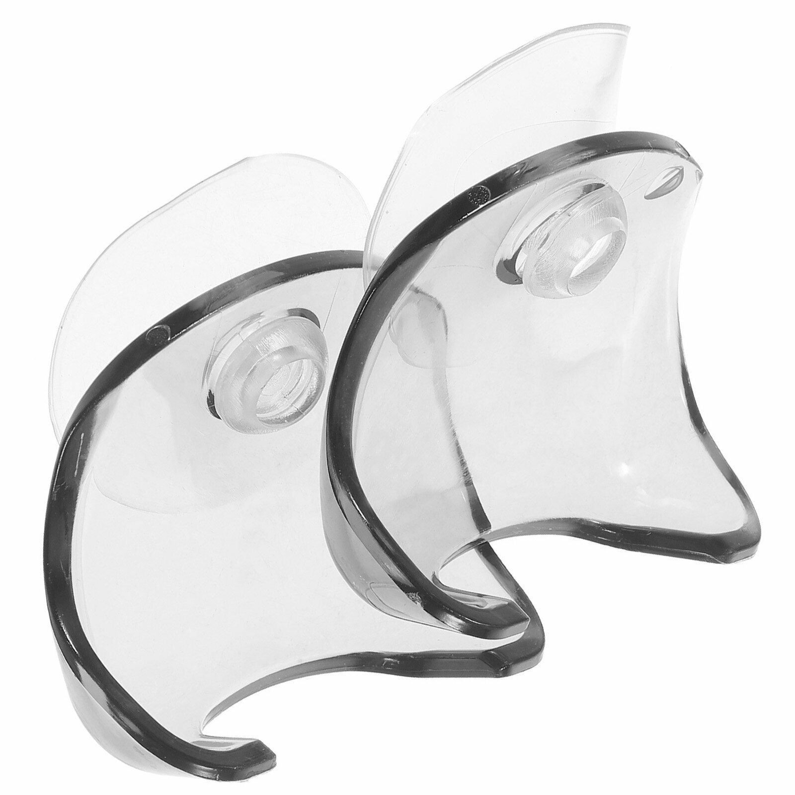 Подставка для бритвы на присоске, пластиковая подставка для ручной бритвы и электробритвы, органайзер для ванной комнаты (серый полипропилен, 2 шт.)