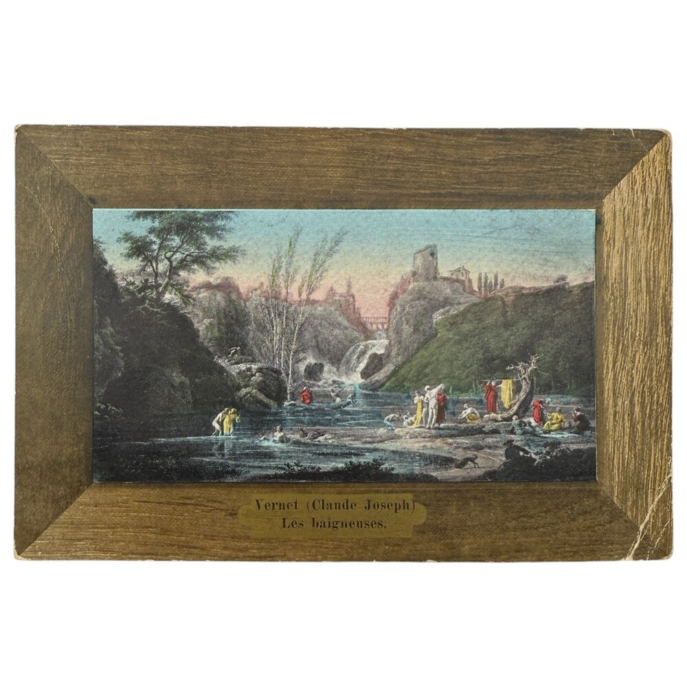 Почтовая открытка "Claude Joseph Vernet - Купальщики" 1907 г. F. M. K. Германская Империя