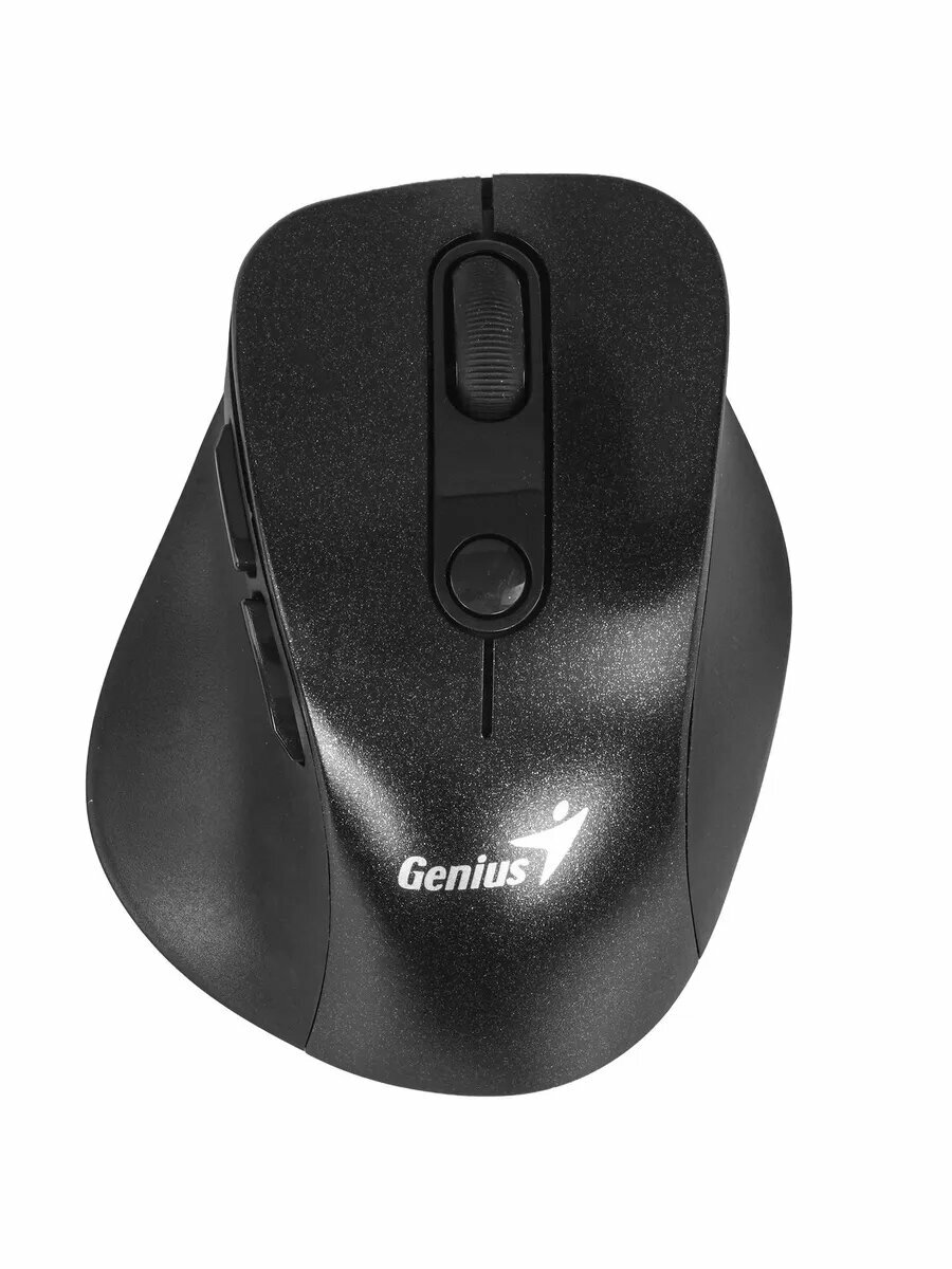 Мышь беспроводная Genius Ergo 9000S, Bluetooth 5.0/2.4 ГГц, 2400 dpi, черный