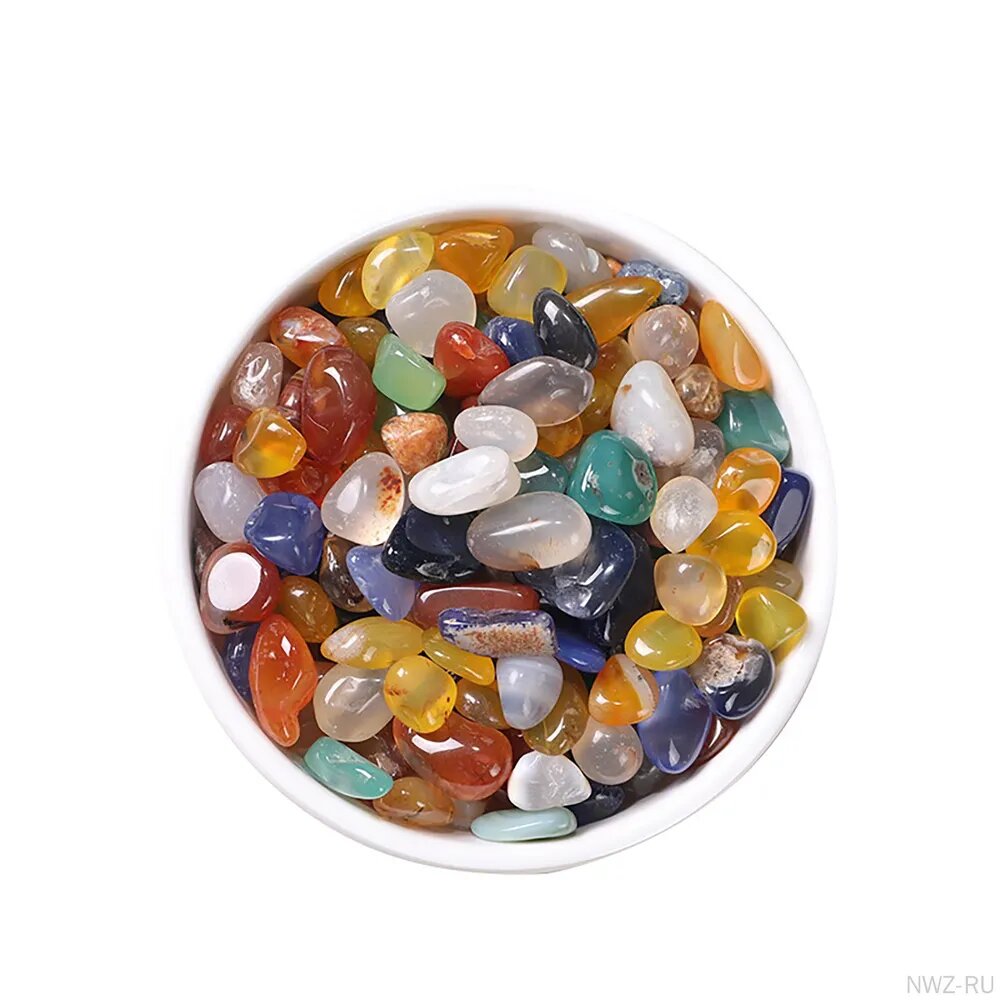Натуральные полированные агатовые камни смешанного цвета для декора сада, аквариумов, горшков и ваз речные гальки для украшения интерьера и ландшафта