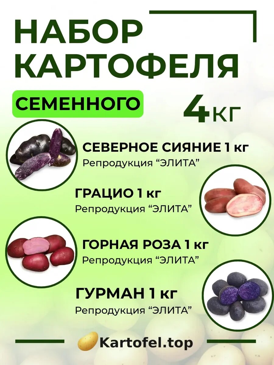 Набор семенного картофеля 4 кг