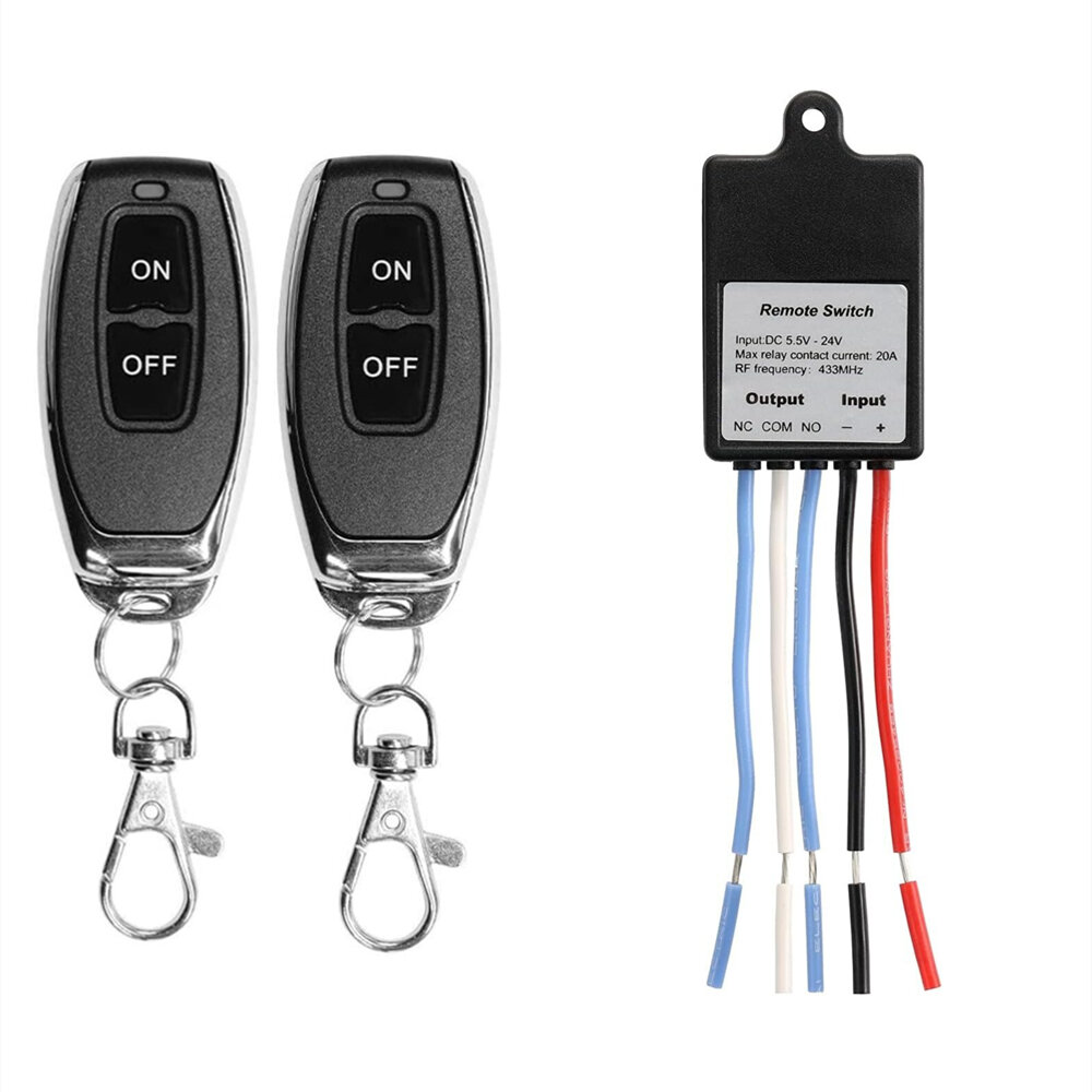 Mini Wireless Remote Control Switch DC 6V 12V 24V 1 Channel RF Relay — фото 1