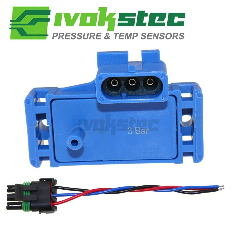 Датчик давления турбонаддува Ivokstec 3 Bar с косичкой