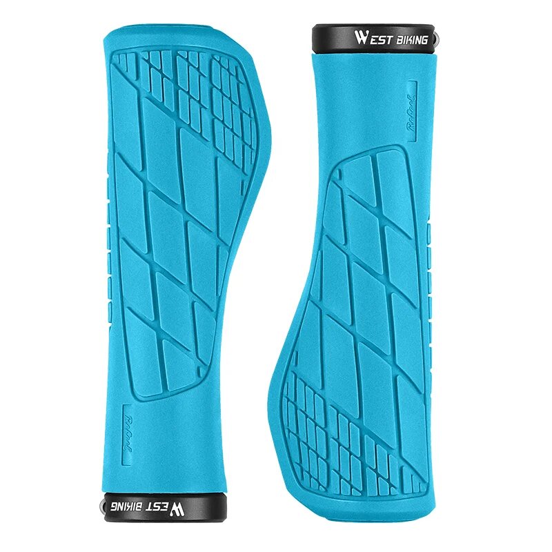 WEST BIKING ручки для велосипеда TPE+TPU+10%Silicone 0804060 Blue