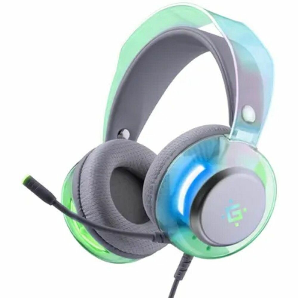 Defender Наушники Игровая гарнитура Glitch белый, RGB, провод 2 м 62490