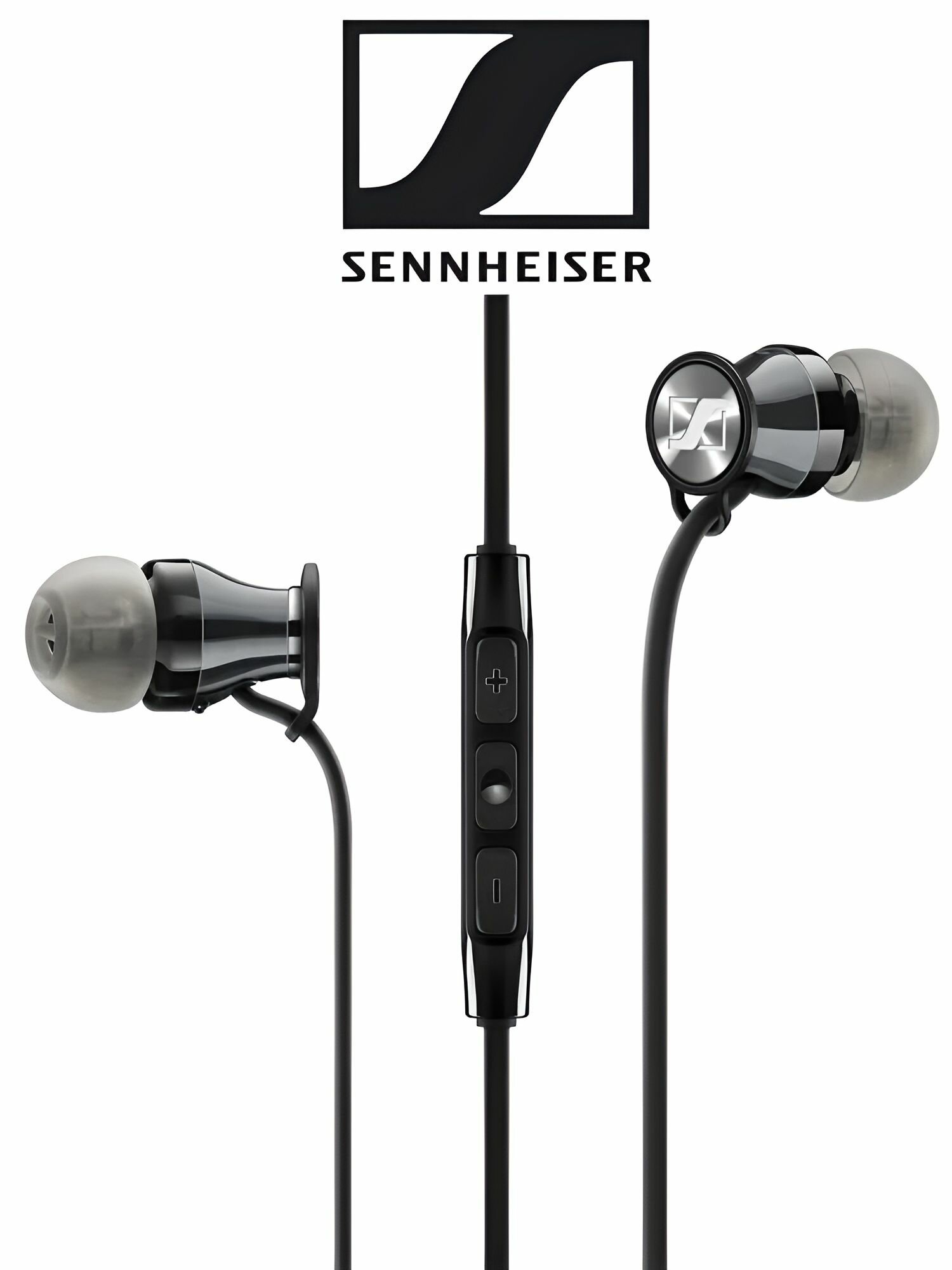 Наушники проводные Sennheiser Momentum In-Ear, M2 IEG, mini jack 3.5 мм, черный