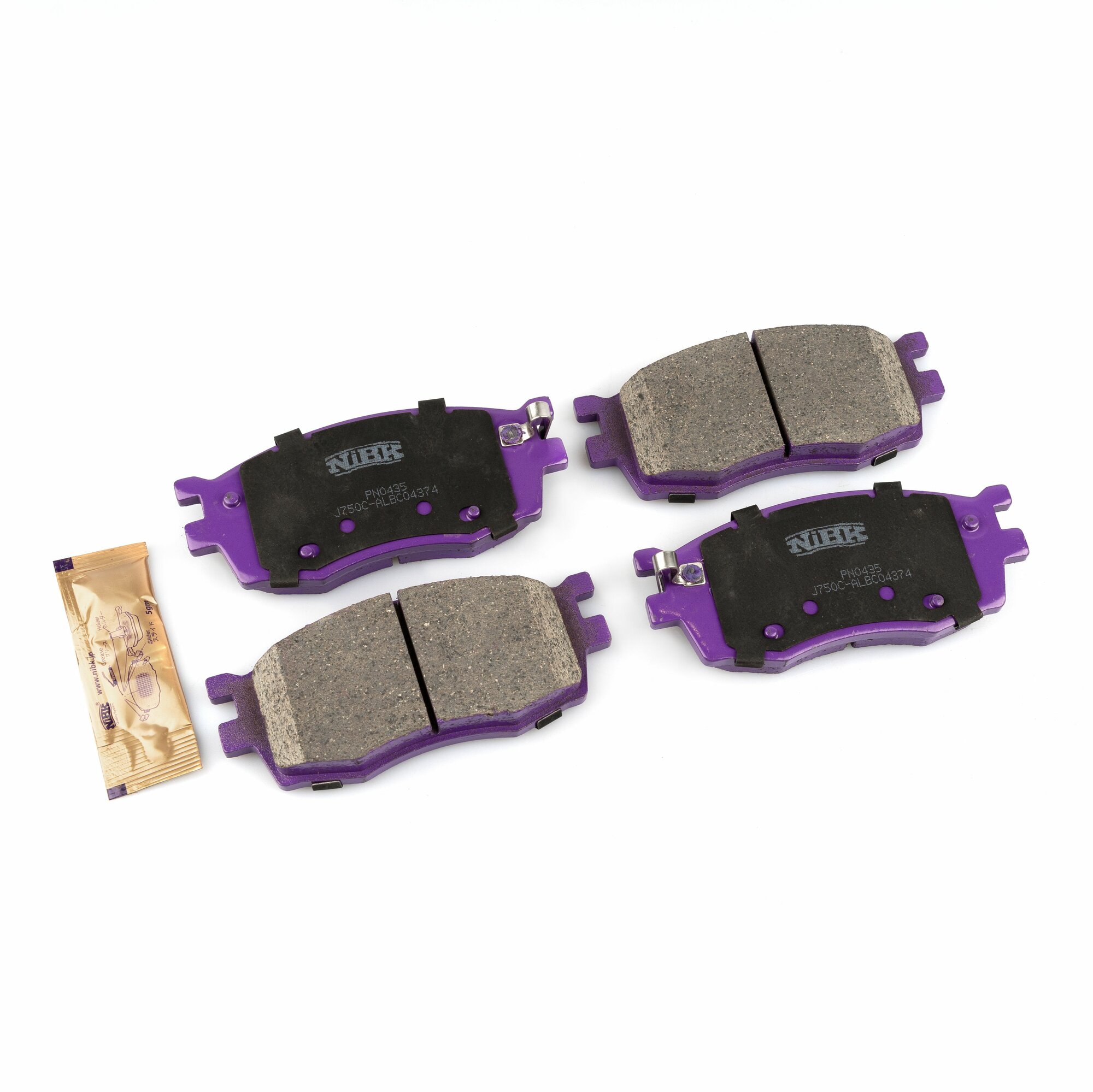 Колодка тормозная передняя (NIBK) pn0435 (4шт.)