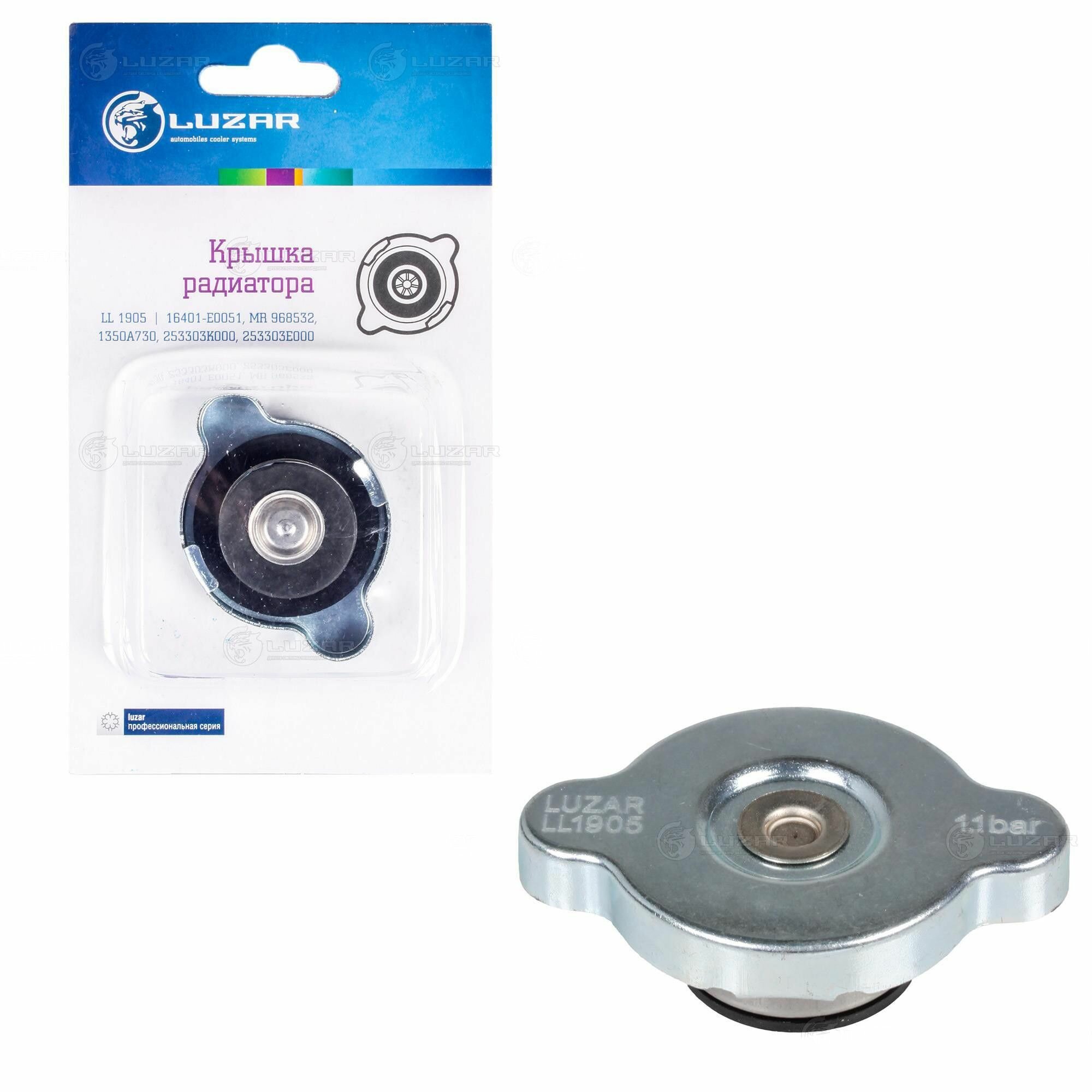 Пробка радиатора Toyota, Nissan, Mazda, Hyundai, Kia 1.1 bar (большой клапан) (LUZAR)