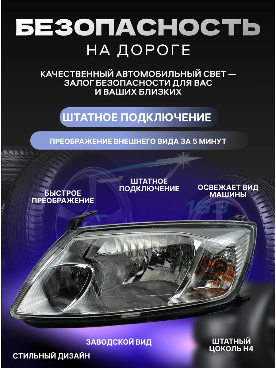 Фара левая Лада Гранта 2011-2018 — фото 1