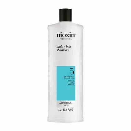 Nioxin - System 3 Scalp + Hair Shampoo Шампунь для окрашенных, сухих и редеющих волос 1000 мл